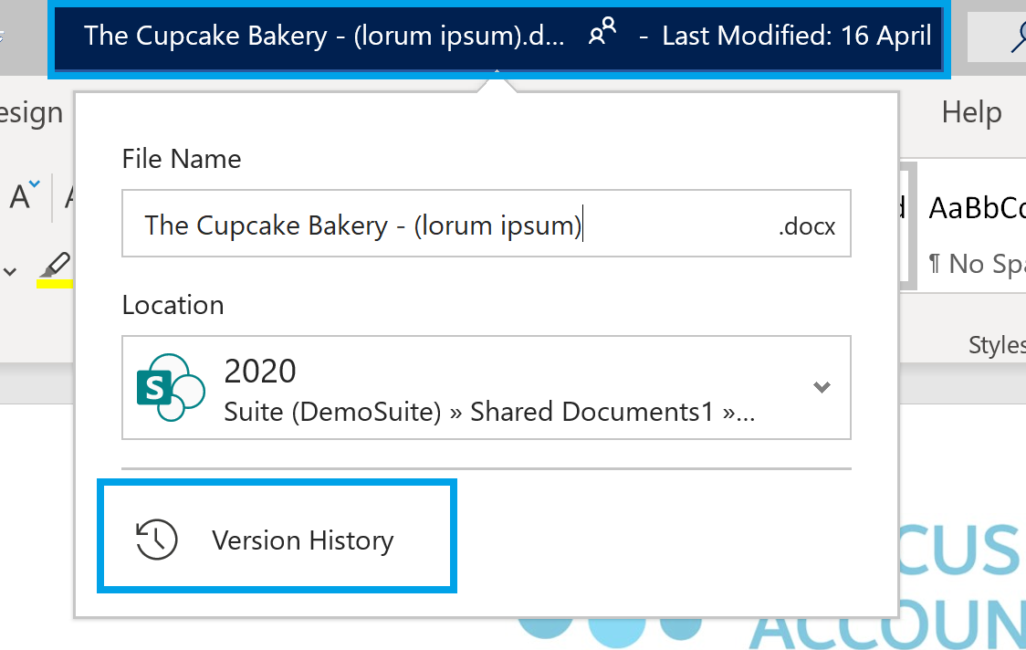 Can I restore a previous version of a file?