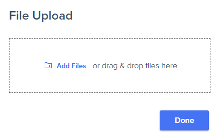 How do I upload a file to a connected folder?