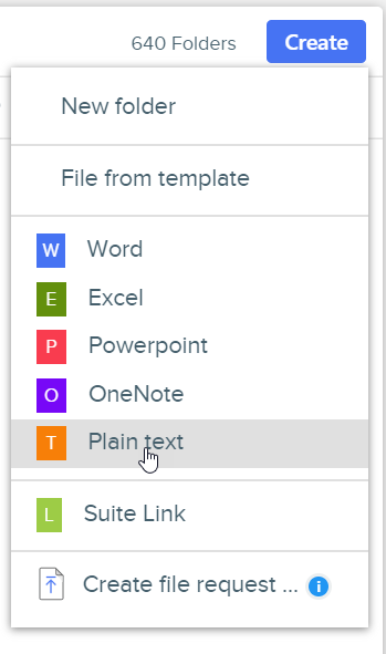 Creating and editing plain text files using markdown