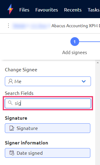 How do I send a document out for signing?