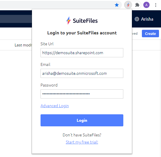 Installing the SuiteFiles Chrome extension