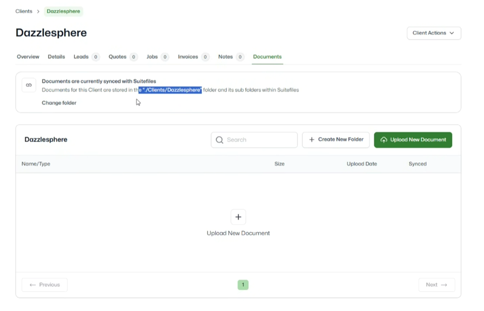 Using the WorkflowMax and SuiteFiles Integration
