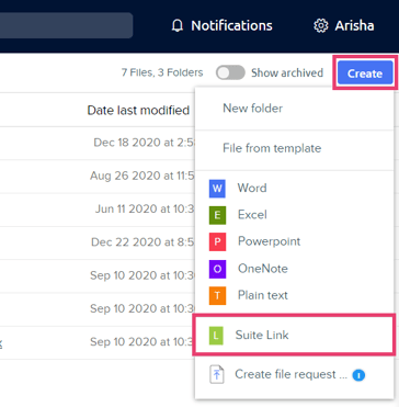 Creating links to other files or to URL's