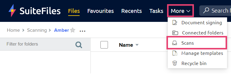 Filing Scanned Documents