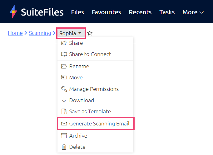 How to Generate a Scanning Email