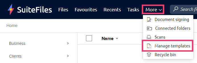 Creating File Templates