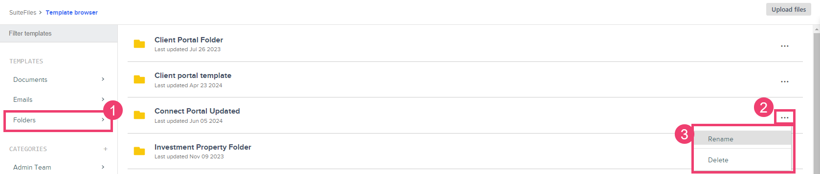 How to edit Folder Templates