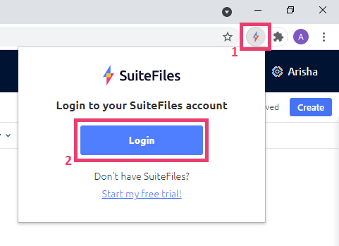 Installing the SuiteFiles Chrome extension