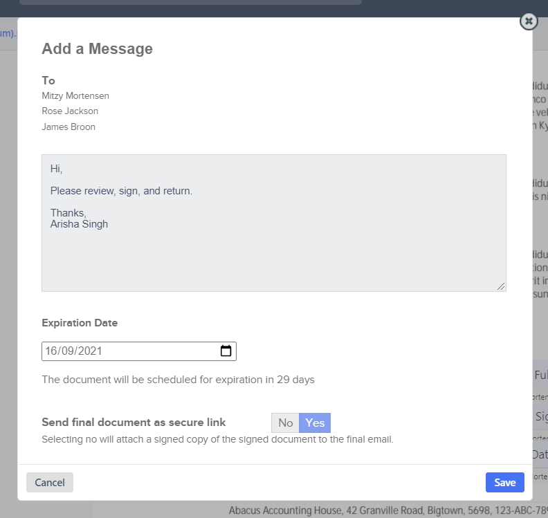 How do I send a document out for signing? (Multi Sign)