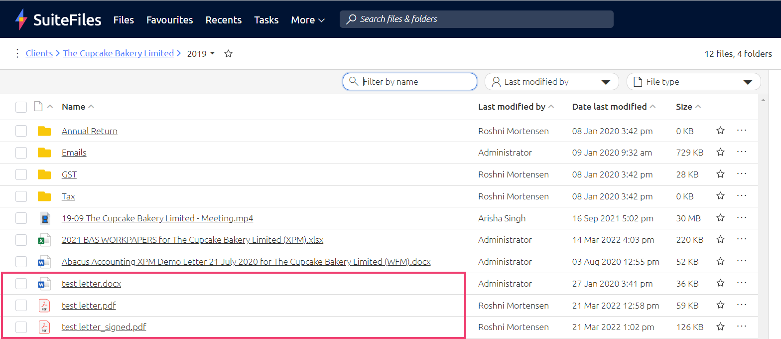 How do I sign a document myself and save it back to SuiteFiles? (Sign and save)