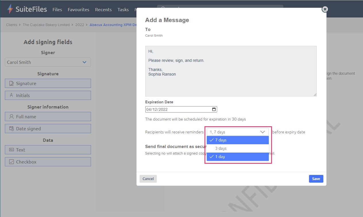 How do I send a document out for signing? (Multi Sign)
